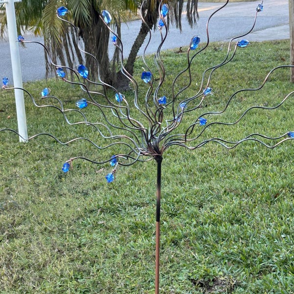 Butterfly Kinetic Balancing Garden Art Stake - Etsy