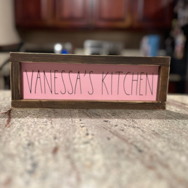 Personalized Kid's Kitchen Sign - Kids Home Decor - Play Kitchen ...