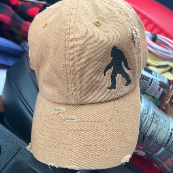 Big Foot Hat Bigfoot Gift Sasquatch Distressed Hat - Etsy