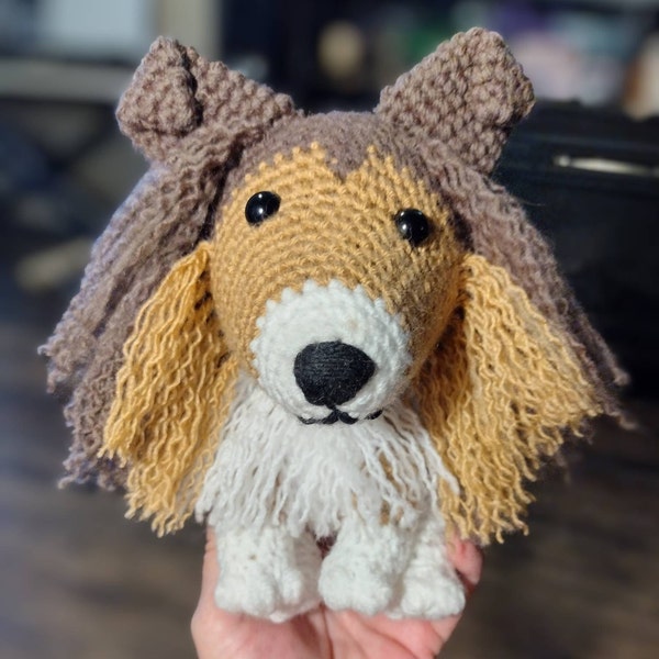Rough Collie Amigurumi Crochet Pattern - Etsy