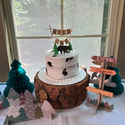 Adventure Wilderness Table Decorating Kit, 3 Piece Set, Wild One Party ...