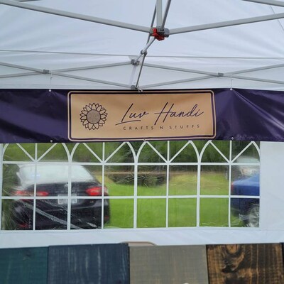 Custom Tent Banner for Trade Show, Craft Show or Event Sign, Your ...
