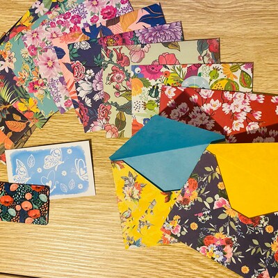 Japanese Mini Thank You Cards Mini Note Card Set Bright - Etsy