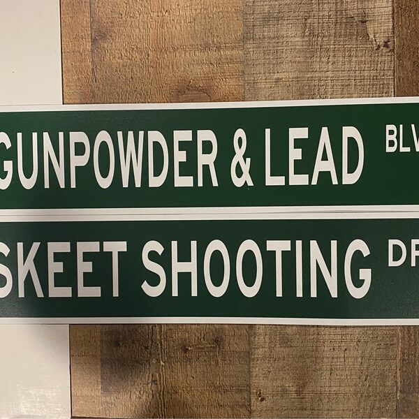 Street Sign Custom Color Rusted Metal Look Double Line Sign - Etsy