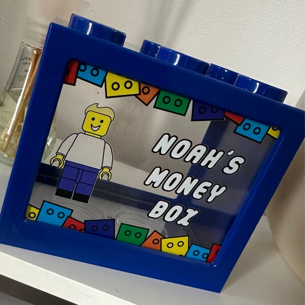 Personalised Travel Frame, Money Box, Savings Frame Slot Frame ...