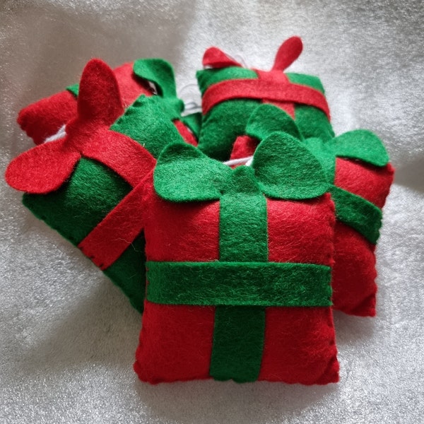 Felt Christmas Decorations. Santa. Snowman. Elf. Reindeer. Robin ...