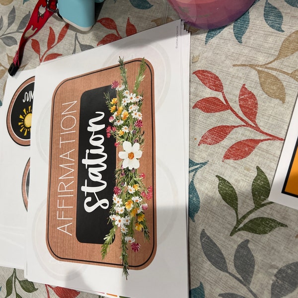 Wildflower Classroom Decor Bundle Elementary Classroom Theme Editable ...