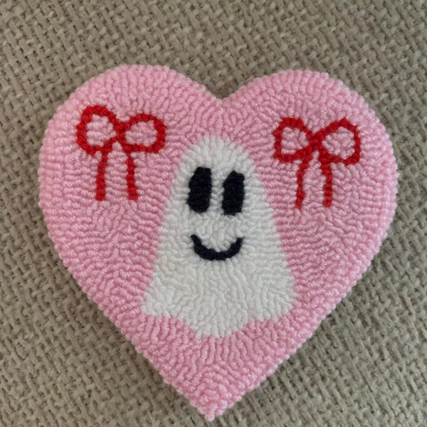 Perfect Halloween Gift, Creepy Decor, Halloween Coaster, Punch Needle ...