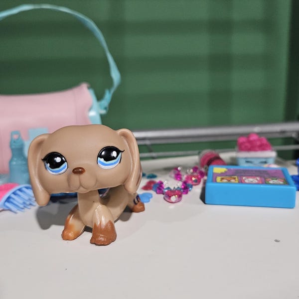 Littlest Pet Shop LPS Custom Accessories 4 Pc Set Lot 1 Bow 1 Collar ...