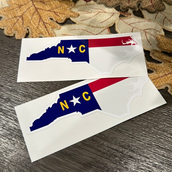 North Carolina Decal - NC State Flag Decal - North Carolina State ...