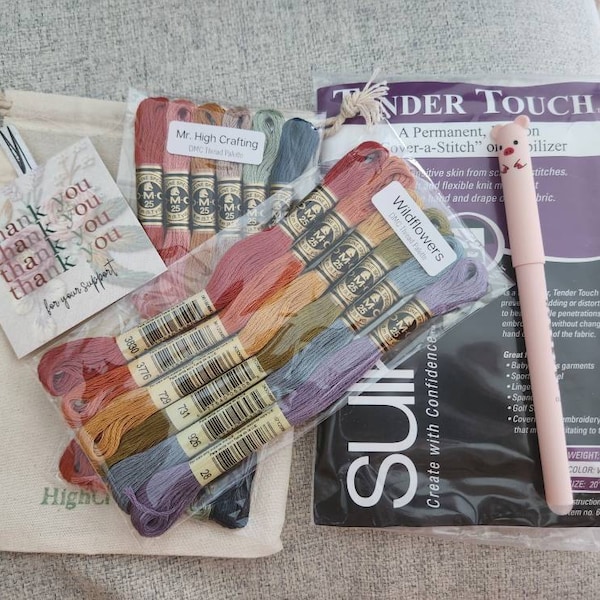 Stick & Stitch DIY Embroidery Pattern Bundle Pack (2 Packs), for ...