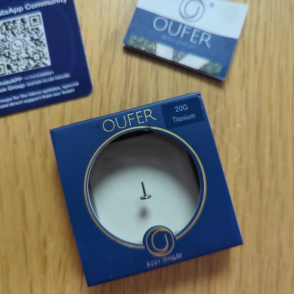 14K Gold Vertical Dangle Hidden Helix Piercing/threadless Push Pin Flat ...