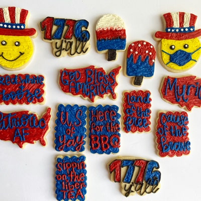 4th of July Forth of July 1776 Yall Cookie Cutter - Etsy