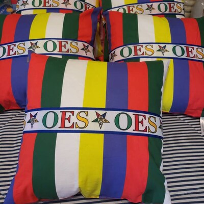 Oes Fabric Medium 1.8 Stripe Order of the Eastern Star by Elemental ...