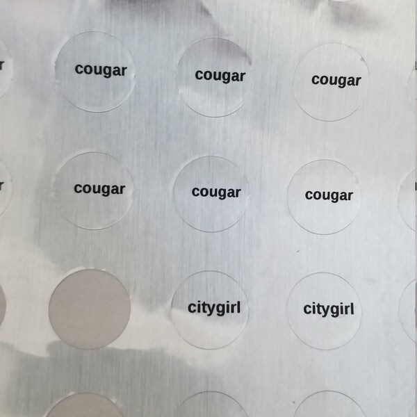 Extra Small Round Stickers for Placing Names of Lip Gloss and Lipsticks ...