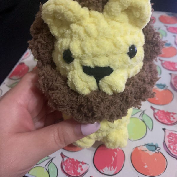 No Sew Chunky Lion Amigurumi Crochet Pattern - Etsy