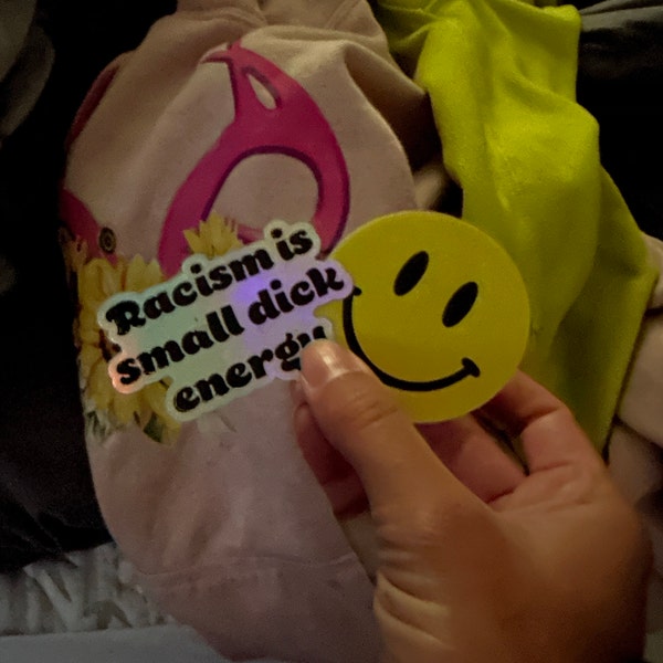 Holographic Anti Racism Sticker - Etsy