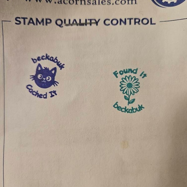 Geocaching Stamp, Geo Cache Gift, Personalized Stamp, Geocache Log ...