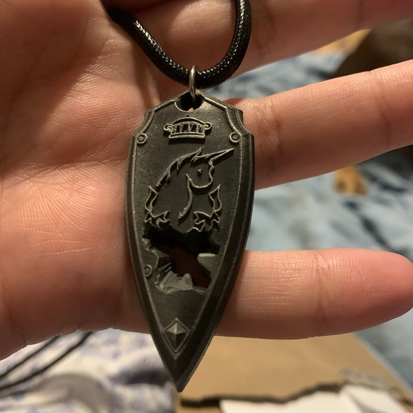 FFXIV Haurchefant Greystone Shield Pendant Keychain- Shadowbringers ...