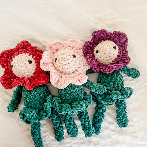 Flower Friend Crochet Pattern, Sunflower Amigurumi Plush Lovey, Pattern Only - Etsy