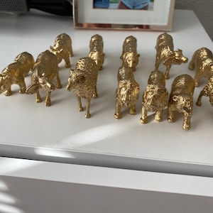 Safari Metallic Gold Animals - Etsy