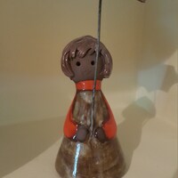 Art Deco Fiery Natural Opal & Angel Hair Rutilated Quartz Necklace With ...