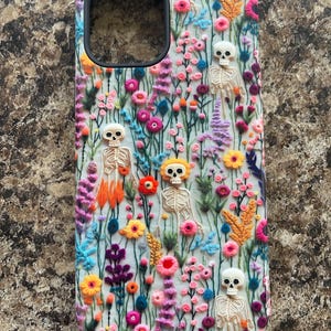 Forever Floral Boho Embroidery Effect Phone Case Sprawling Countryside ...