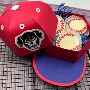 Baseball Cap Favor Box Svg, Baseball Cap Svg, Printable Template, Favor ...