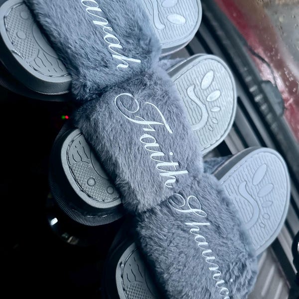 Bridesmaid Fuzzy Eye Mask Maid of Honor Gift Sleep Mask Matching Sleep ...