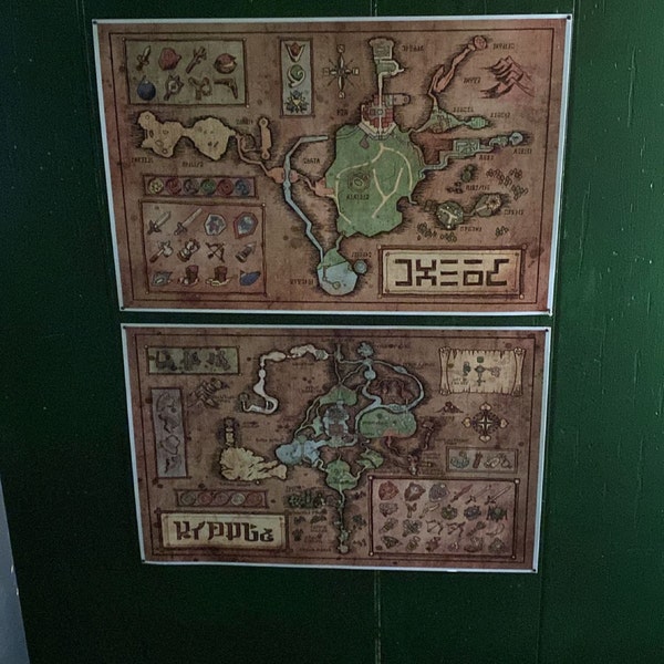 Map of Hyrule From Legend of Zelda, Twilight Princess - English or ...