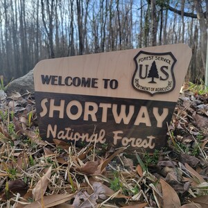 15 Personalized National Forest Inspired Sign Replica Custom National ...