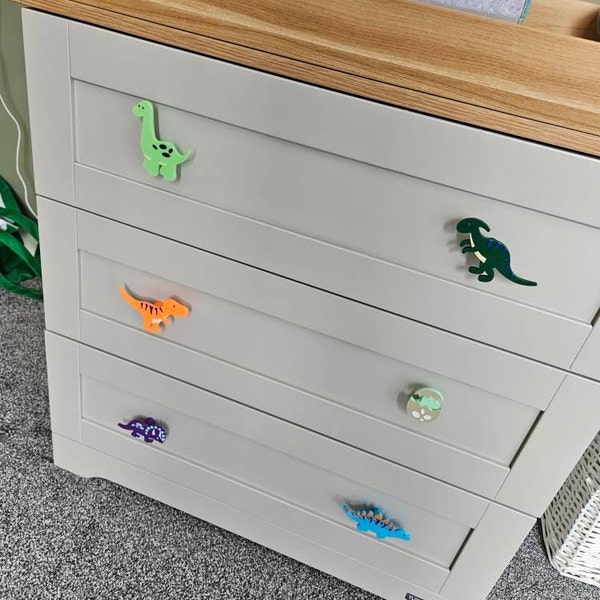 Dinosaur Drawer Handles, Dinosaur Bedroom Decor, Dinosaur Drawer Knobs ...