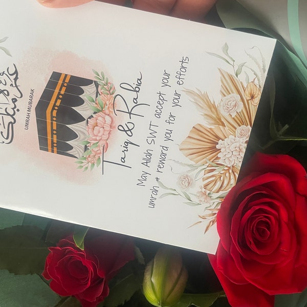 Personalised Islamic Muslim Umrah Card Greeting Card Umrah Card, Umrah ...