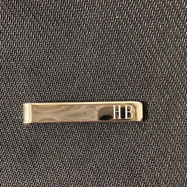Custom Tie Clip, Personalized Tie Bar, Silver Stainless St. Tieclip ...