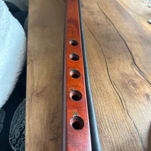 BDSM Bondage Leather Tawse Spanker Slapper Strap in Hand Tooled Petal ...