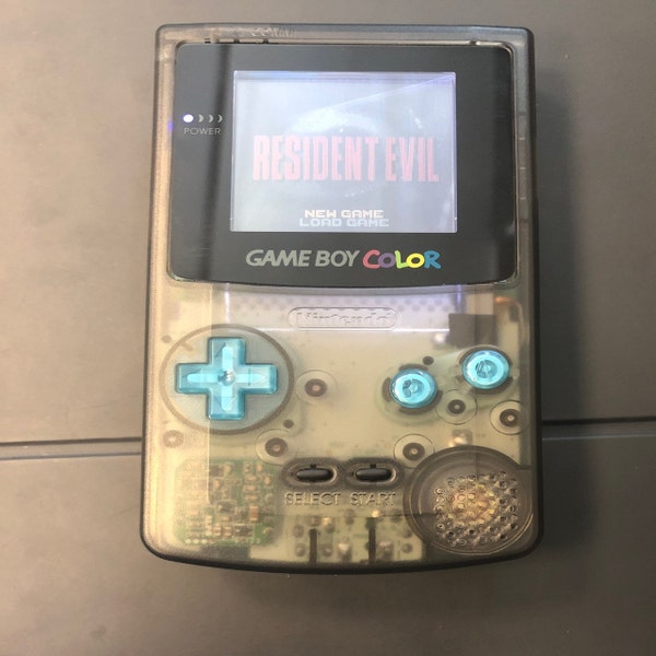 Custom Backlit Nintendo Gameboy Color Clear Blue/black by ...