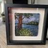 Felt Art, Snow, Needle Felted, Wool Art, Wool Painting, Tree, in 8.75 X ...