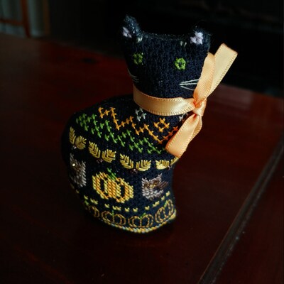 Fireworks Cat Decoration Cross Stitch and Beads Digital - Etsy