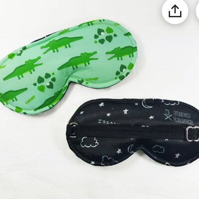 Alligator Eye Mask Gator Blindfold Crocodile Sleep Mask Florida Travel ...