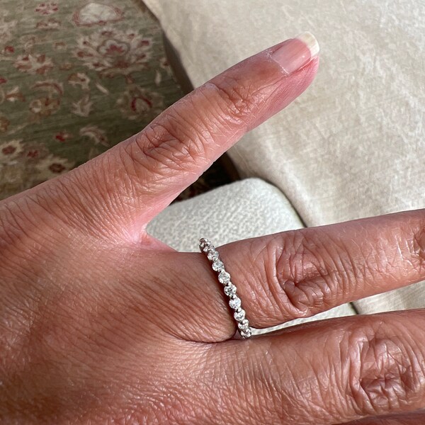 Emerald Cut Aquamarine Ring, Solitaire With Lily Flower Petal Prongs ...