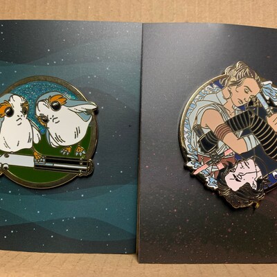 TROS Reylo Pin Rey Ben Solo Hard Enamel Pin - Etsy