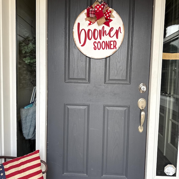 OU Door Hanger | Oklahoma | OU Door Sign | Oklahoma Sooners ...