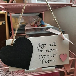 Countdown to Retirement Wooden Sign Chalkboard Plaque Retirement Gift ...