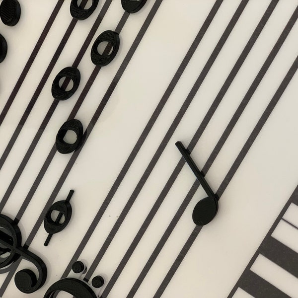 1.75" Staff Size Magnetic Music Notes - Made in USA - Etsy
