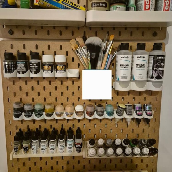 Paint Bottle Holder for IKEA Skadis /vallejo/army Painter/citadel/green ...