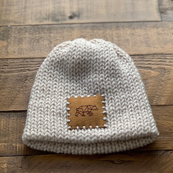 NEWBORN BEANIE | Baby Beanie | Welcome Baby Gift | Photo Prop | Birth ...