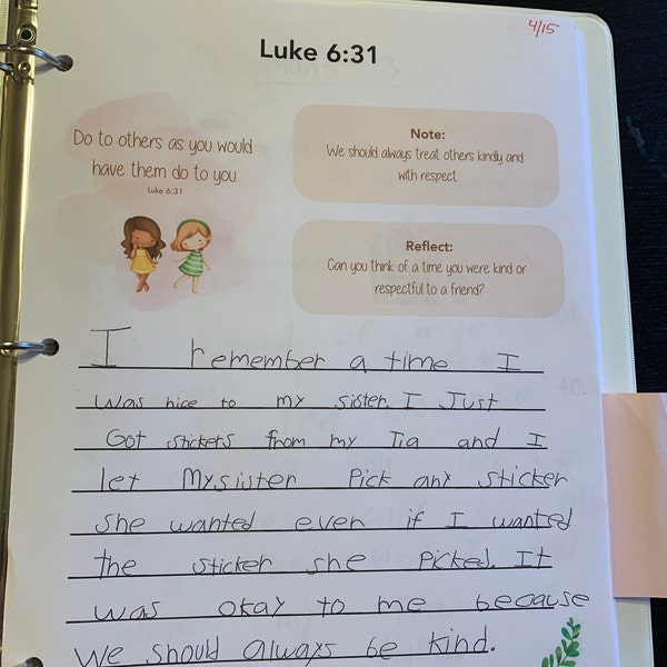 Children's 40 Day Devotional Worksheets, Kids Bible Verses, Christian ...