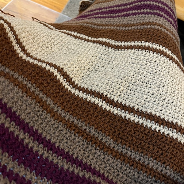 Mexican Serape Blanket Crochet Pattern / Sarape Afghan Blanket / Navajo ...