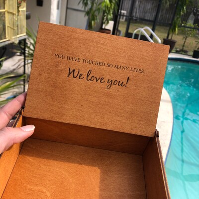 Love Letter Box Valentines Day Gift Box Personalized Small Wooden ...