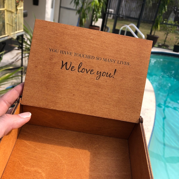 Love Letter Box Valentines Day Gift Box Personalized Small Wooden ...